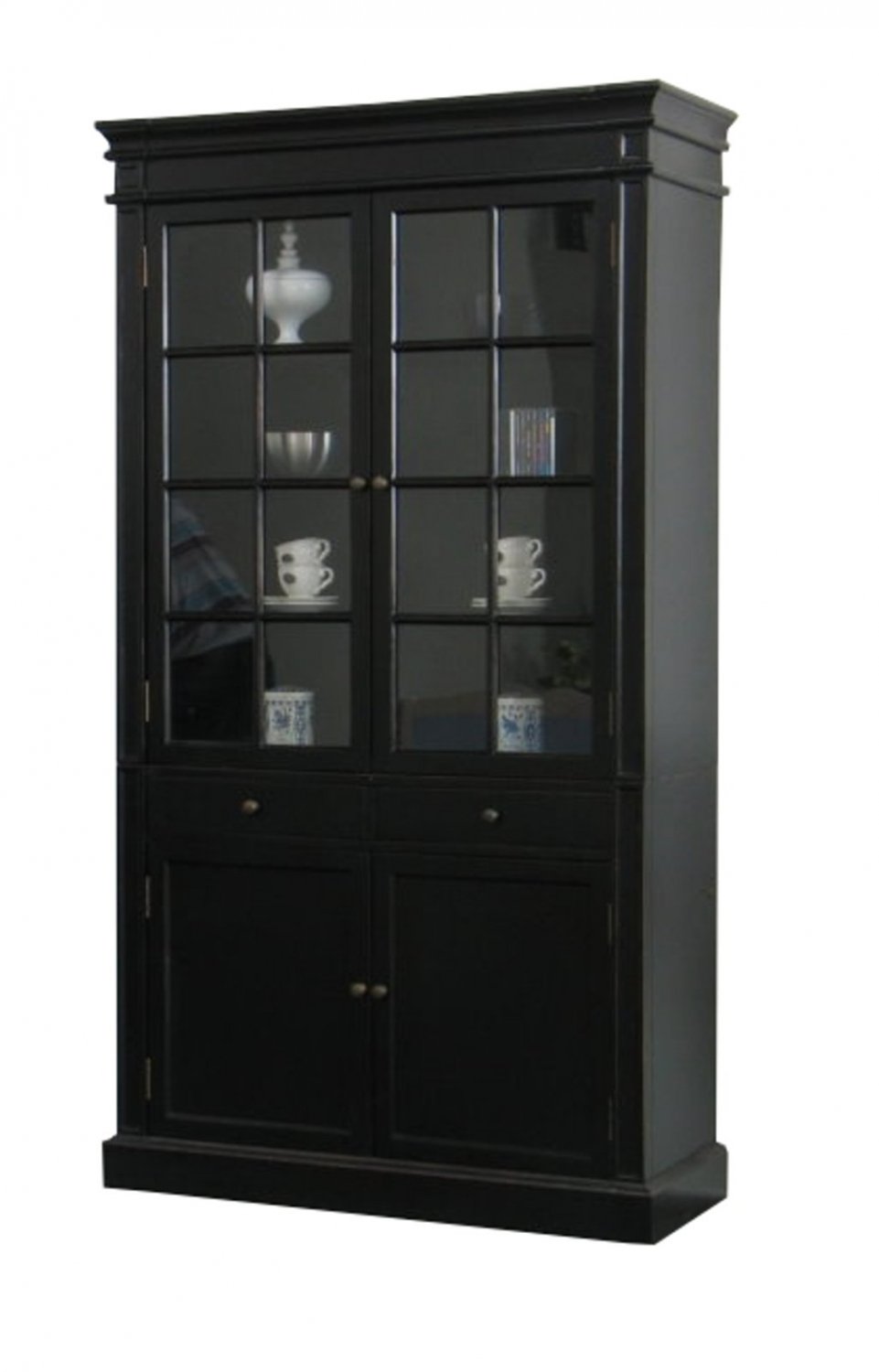 Sort vitrineskab | Bestil sorte vitrineskabe her, vi leverer gratis